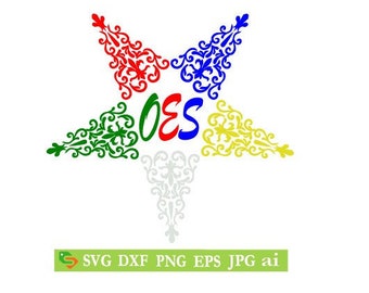 OES Star Order of the Eastern Starcut File | Etsy