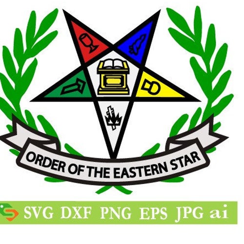 OES Order of the Eastern Star Cut File Silhouette Cricut - Etsy