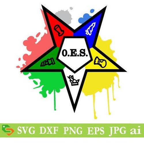 OES Order of the Eastern Starcut File Silhouette Cricut - Etsy