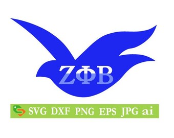 Zeta Phi Beta Dove Cut File, Silhouette,cricut, Jpeg, Svg,dfx, Eps, Png ...