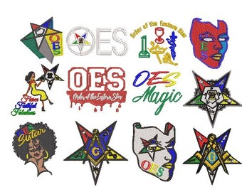 Oes-worthy Matron Embroidery Iron On/sew on Patch, 3 5-point Star ...