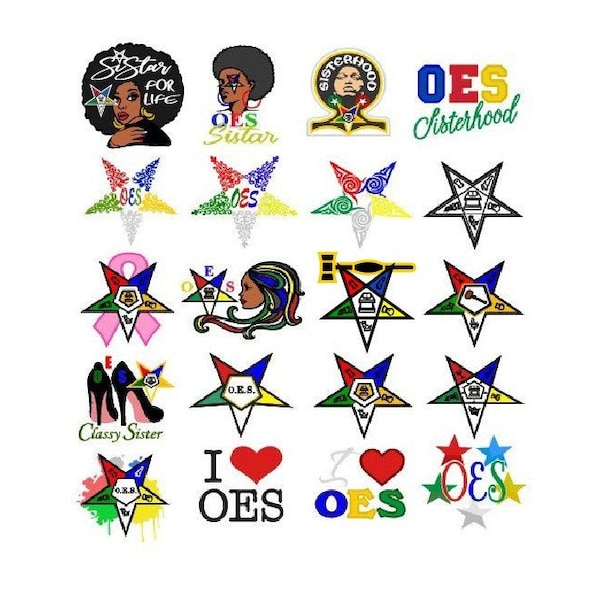 Oes Eastern Star Clipart - Etsy
