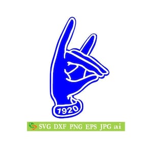 Zeta Phi Beta Hand Sign Cut File, Silhouette,cricut, Jpeg, Svg,dfx Eps ...