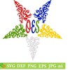 OES Butterfly, Order of the Eastern Star, Cut File, Silhouette Cricut ...