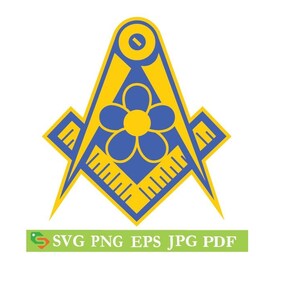 FREEMASON Forget Me Not Cut File, Silhouette,cricut, Jpeg,svg, Eps, Png ...