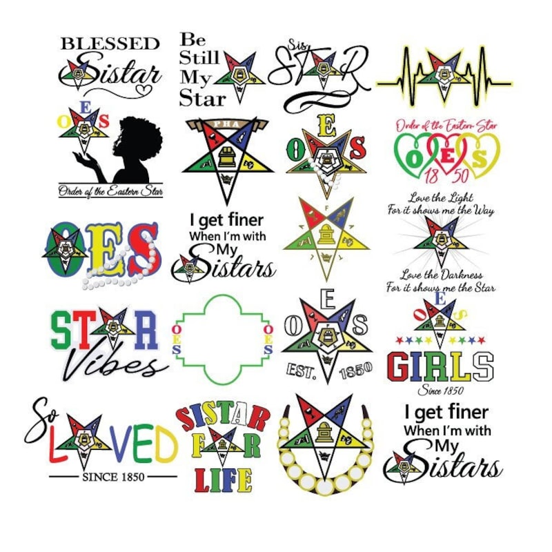 Eastern Star Svg - Etsy