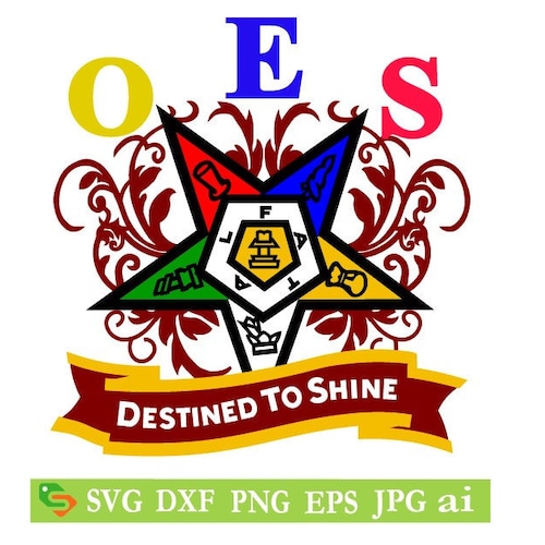 OES Order of the Eastern Starcut File Silhouette Cricut - Etsy