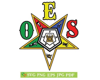 OES Order of the Eastern Star Cut File, Silhouette Cricut, Jpeg,dfx,svg ...