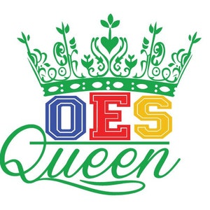 OES Order of the Eastern Star Queen SVG Cut Files, Cut File, Silhouette ...
