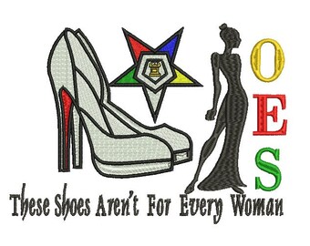 OES Order of the Eastern Star Diva Embroidery Design | Etsy