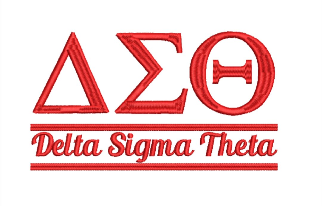 Delta Sigma Theta Machine Embroidery Design Files - Etsy