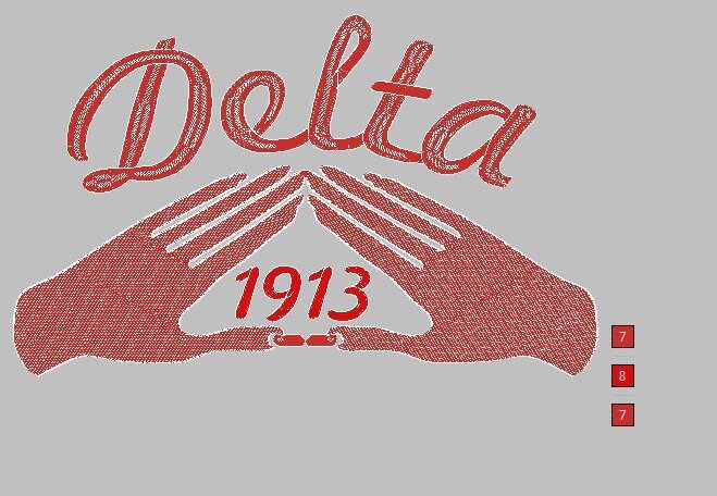 Delta Sigma Theta Hand Sign Embroidery Design | Etsy