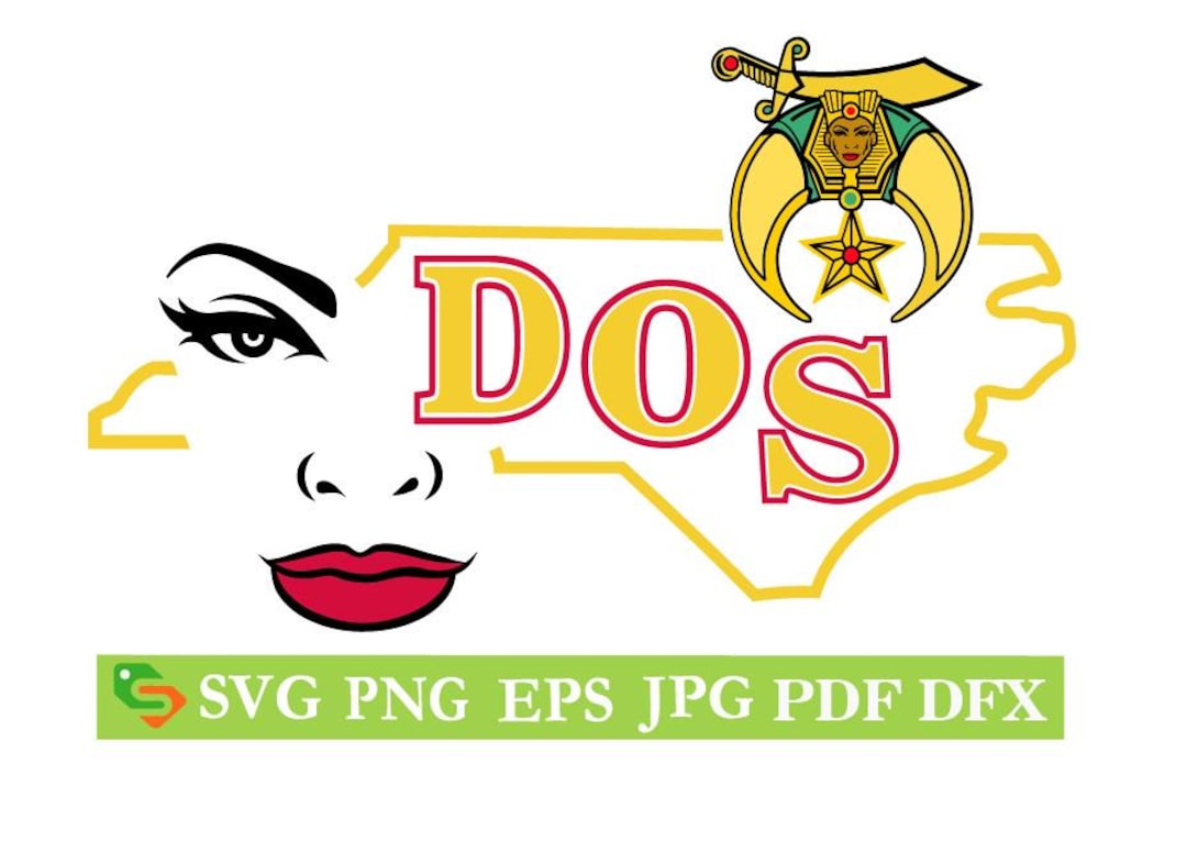 DOS Daughters of the Sphinx Lady North Carolina Cut File, Silhouette ...