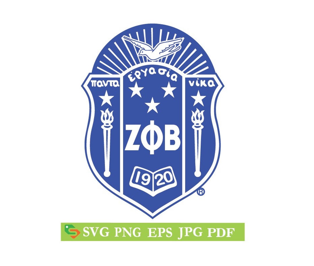 Zeta Phi Beta Shield Design Cut File, Silhouette,cricut, Jpeg, Svg,dfx ...