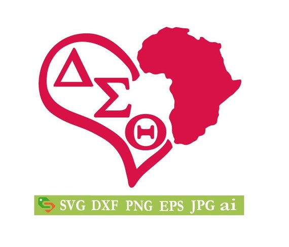 Delta Sigma Theta Love Africa cut File SilhouetteCricut | Etsy