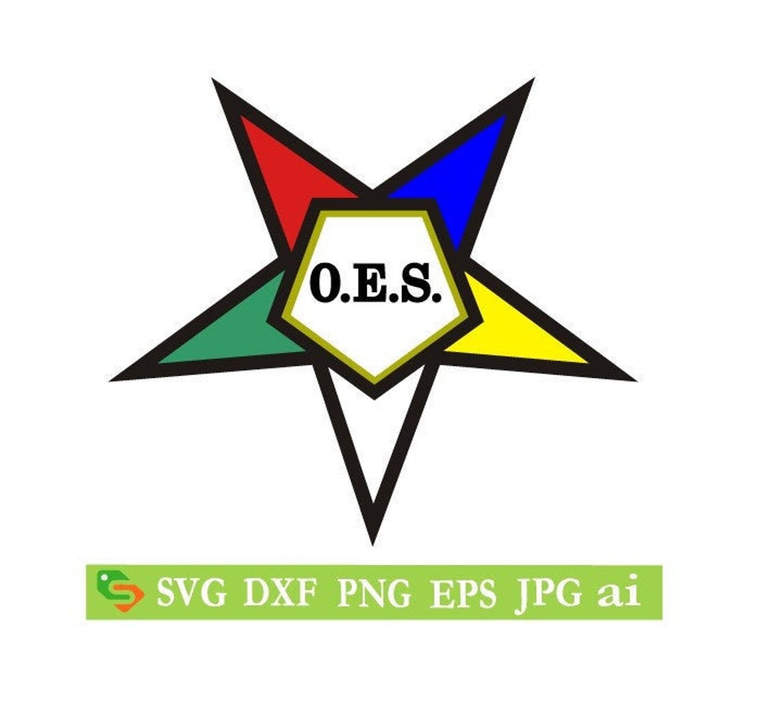 OES Star, Order of the Eastern Star,cut File, Silhouette,cricut, Jpeg ...