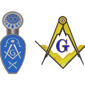 Freemason Machine Embroidery Design Pack - Etsy
