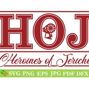 HOJ Heroines of Jericho 3 Cut File, Silhouette,cricut, Jpeg,svg, Eps ...