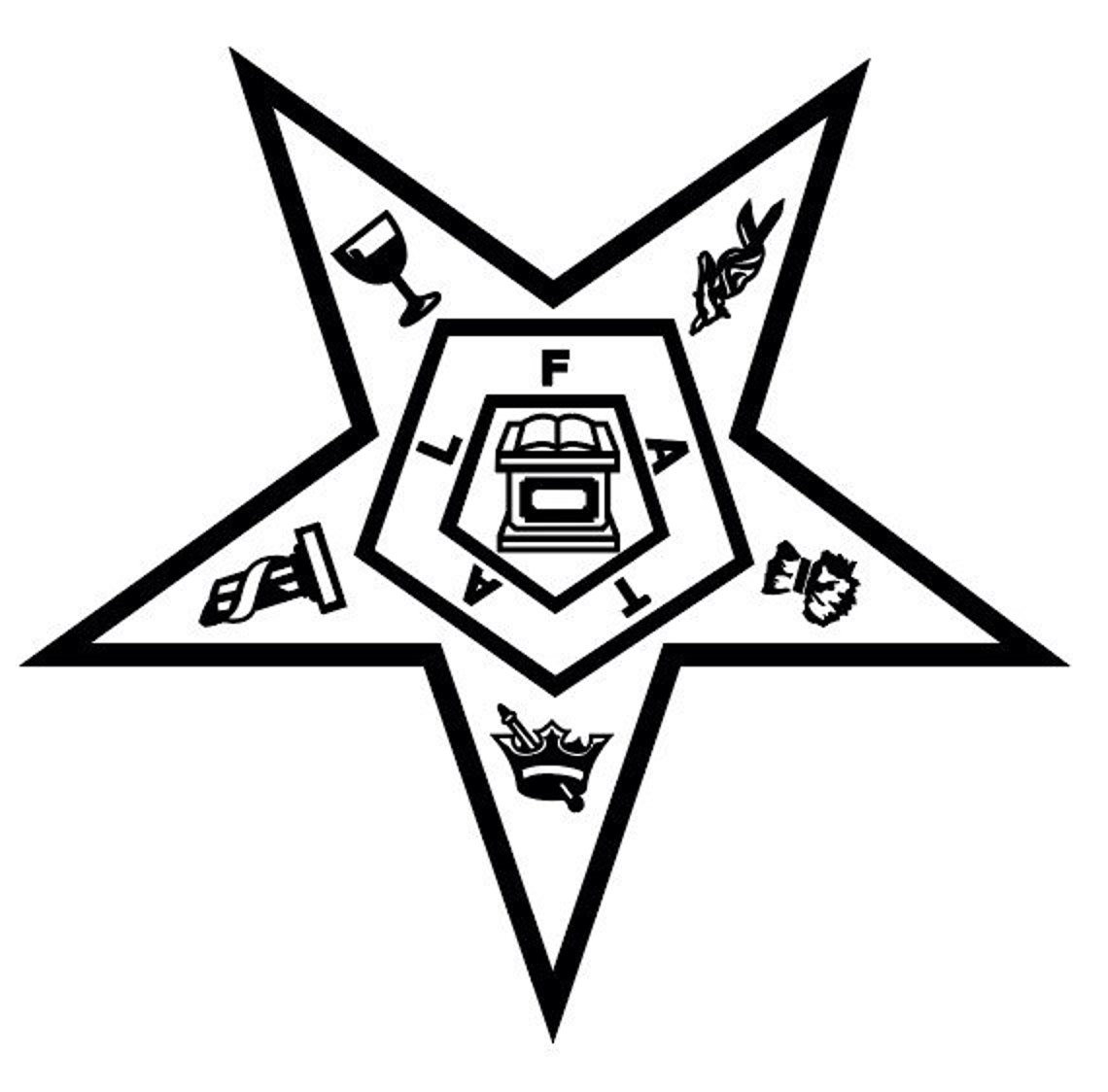 OES Order of the Eastern Star 2 Colors cut File Silhouette - Etsy