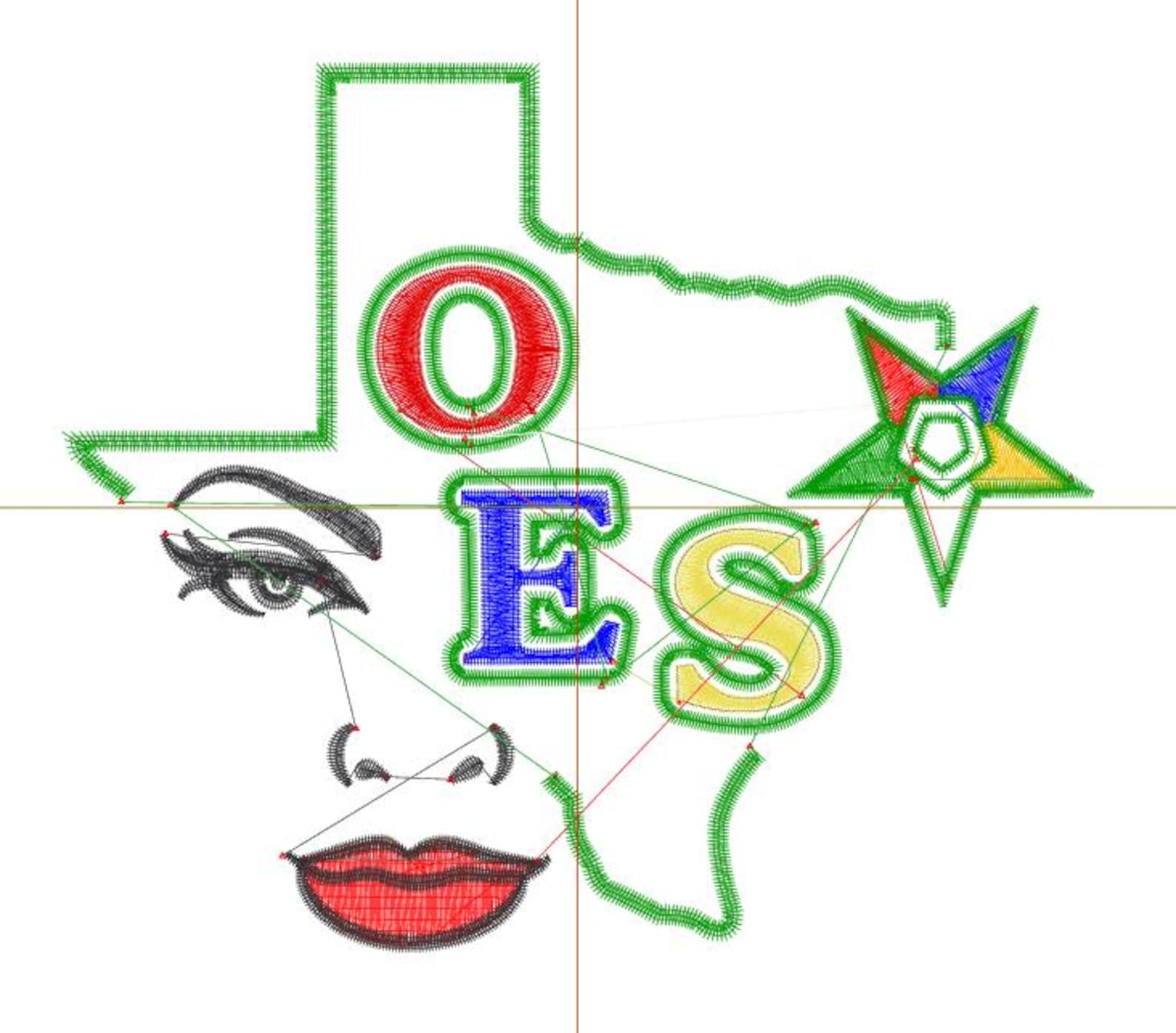 OES Lady Texas Applique Machine Embroidery Design Files - Etsy
