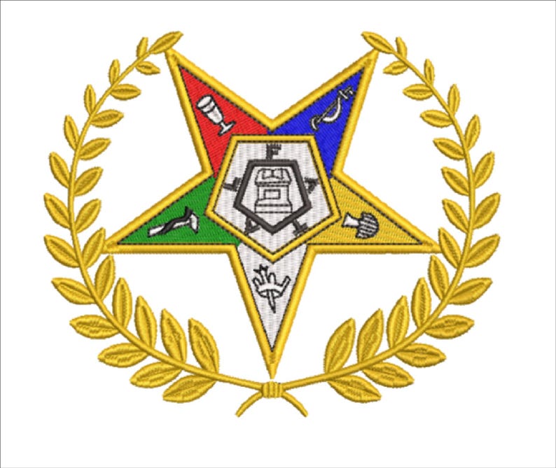 Order of the Eastern Star Grand Chapter Machine Embroidery Design Files ...