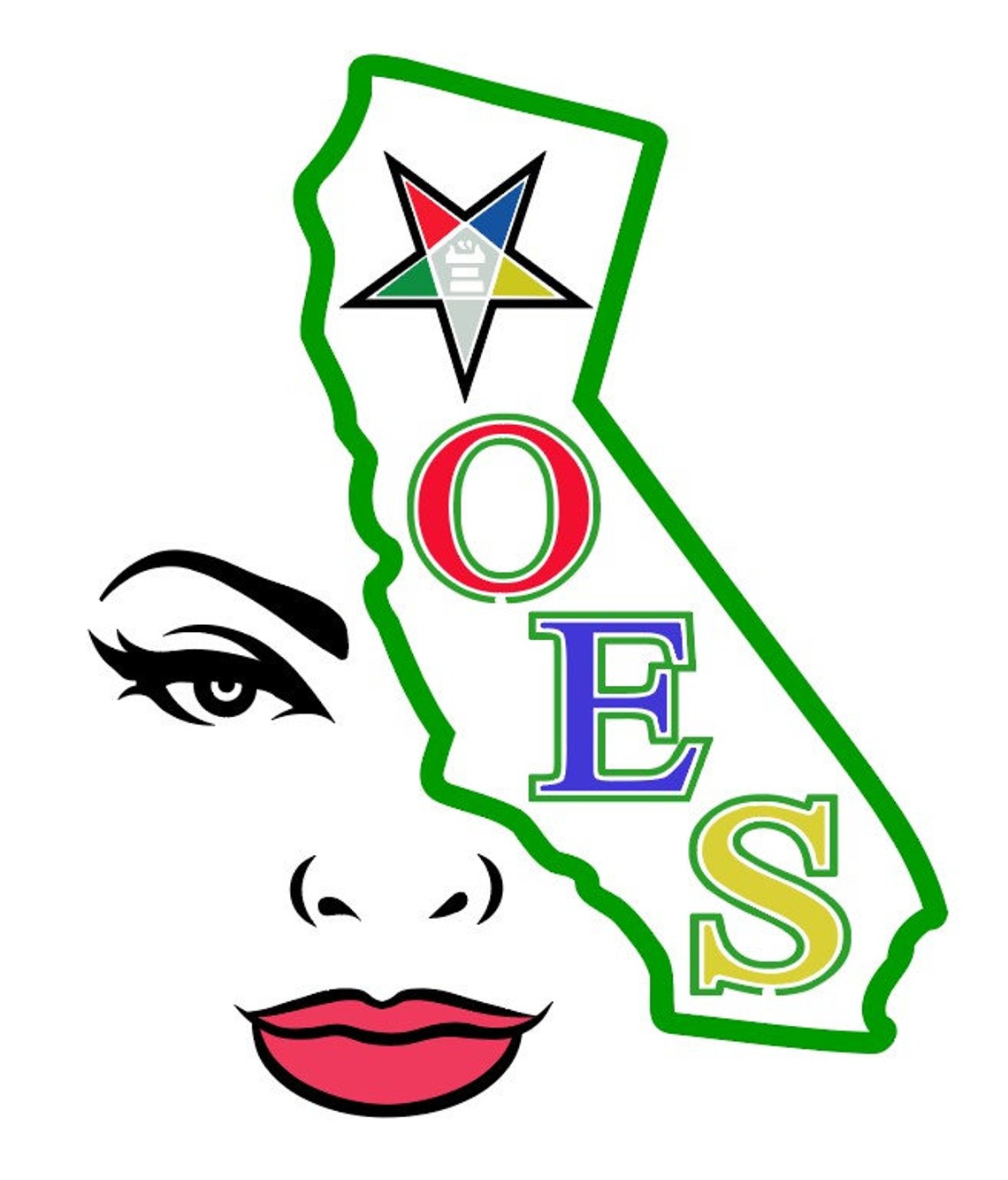 OES Lady California Cut File Silhouette Cricut Jpegdfxsvg | Etsy