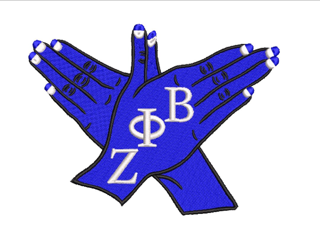 Zeta Phi Beta Hand Sign 2 Machine Embroidery Design Files - Etsy