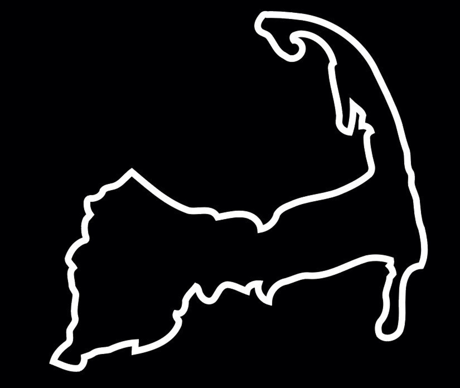 Cape Cod Outline,cut File, Silhouette,cricut, Jpeg, Svg,dfx, Eps, Png ...