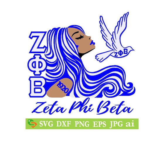 Zeta Phi Beta Diva Cut File Silhouettecricut Jpeg Svgdfx Etsy