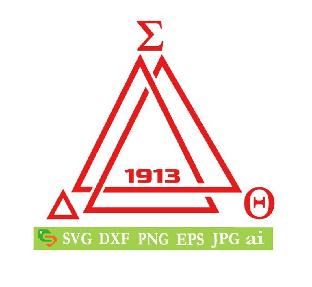 Delta Sigma Theta Cut File, Silhouette,cricut, Jpeg, Svg,dfx, Eps, Png ...