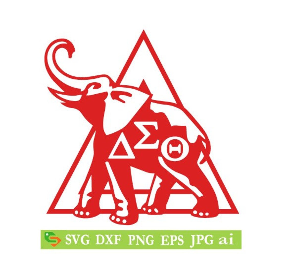 Delta Sigma Theta Elephant Cut File Silhouettecricut Jpeg - Etsy UK