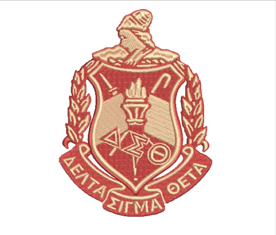 Delta Sigma Theta Shield Machine Embroidery Design Files - Etsy