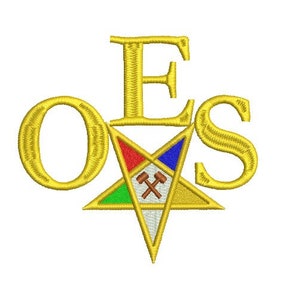 OES Order of the Eastern Star,embroidery Design,instant Download ...