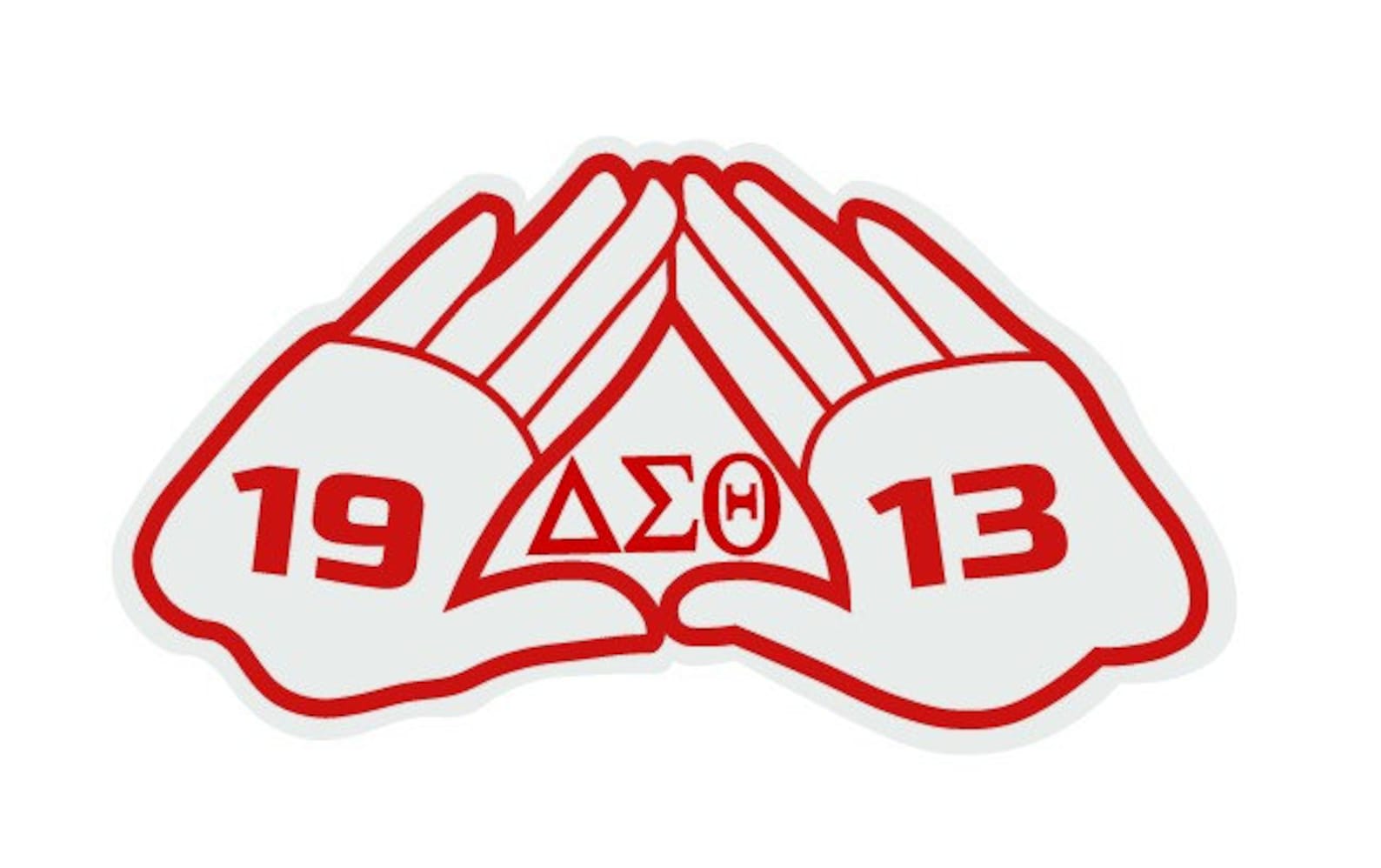 Delta Sigma Theta Hand Sign 1913 Cut File Silhouettecricut - Etsy