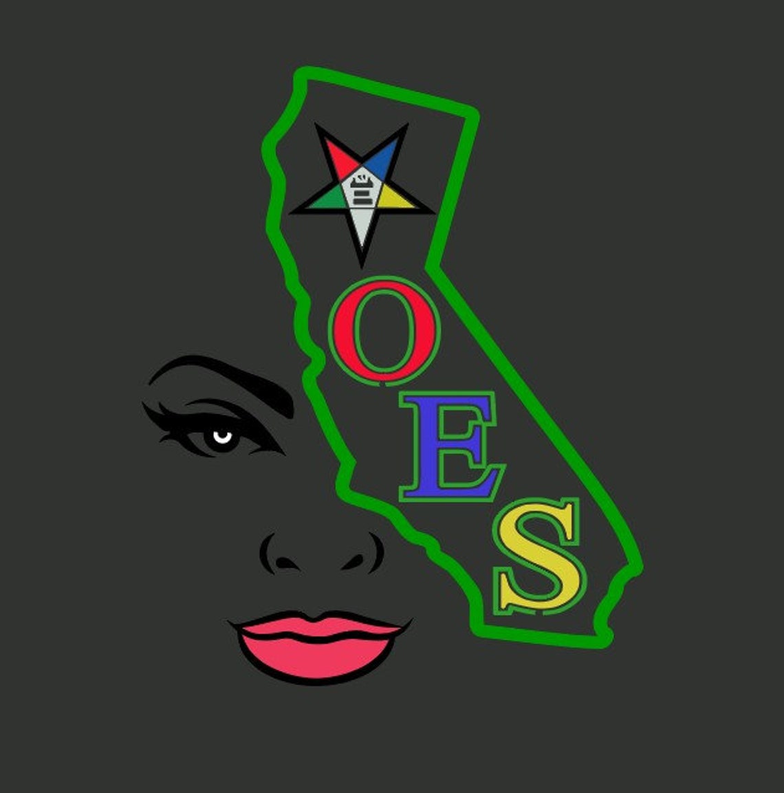 OES Lady California Cut File Silhouette Cricut Jpegdfxsvg | Etsy