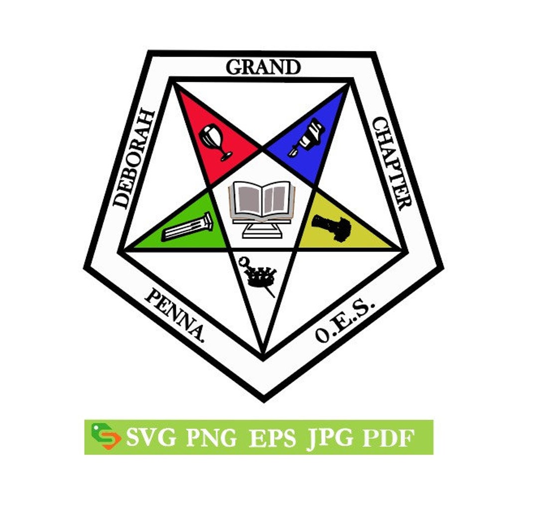 Order of the Eastern Star Deborah Grand Chapter Cut File, Silhouette ...