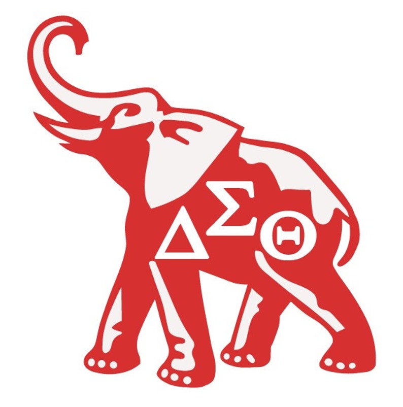 Delta Sigma Theta AEO Elephant Cut File Silhouettecricut - Etsy