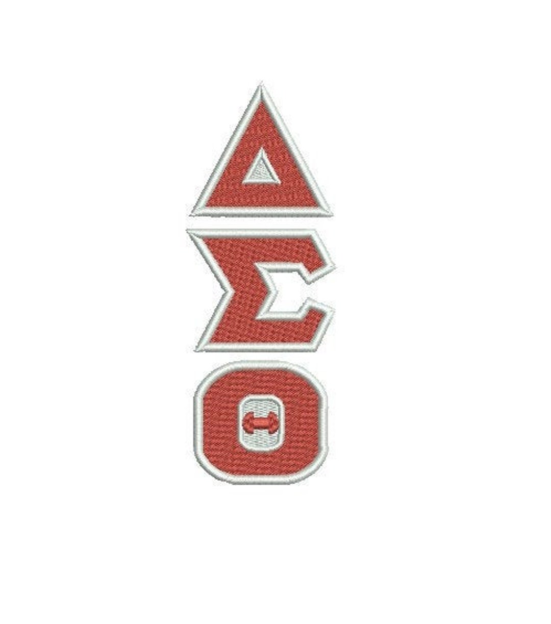 Delta Sigma Theta Vertical Embroidery Design - Etsy