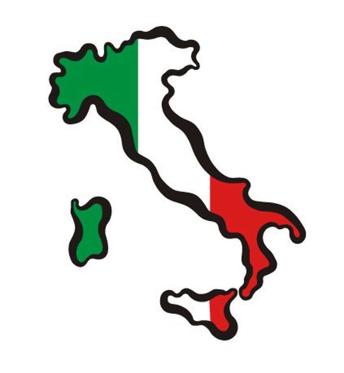 Italy Map,cut File, Silhouette,cricut, Jpeg,svg, Eps, Dfx,png, Clip Art ...
