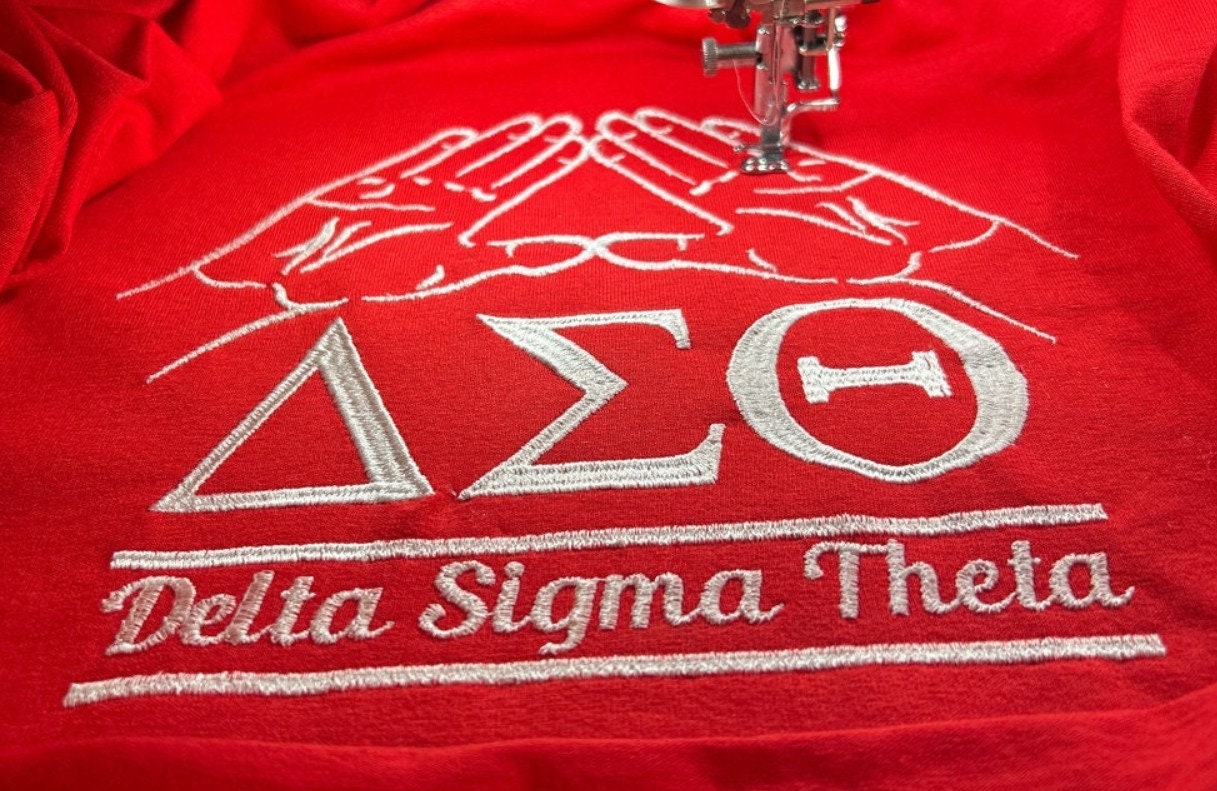Delta Sigma Theta Hand Sign Machine Embroidery Files, Digital Download ...