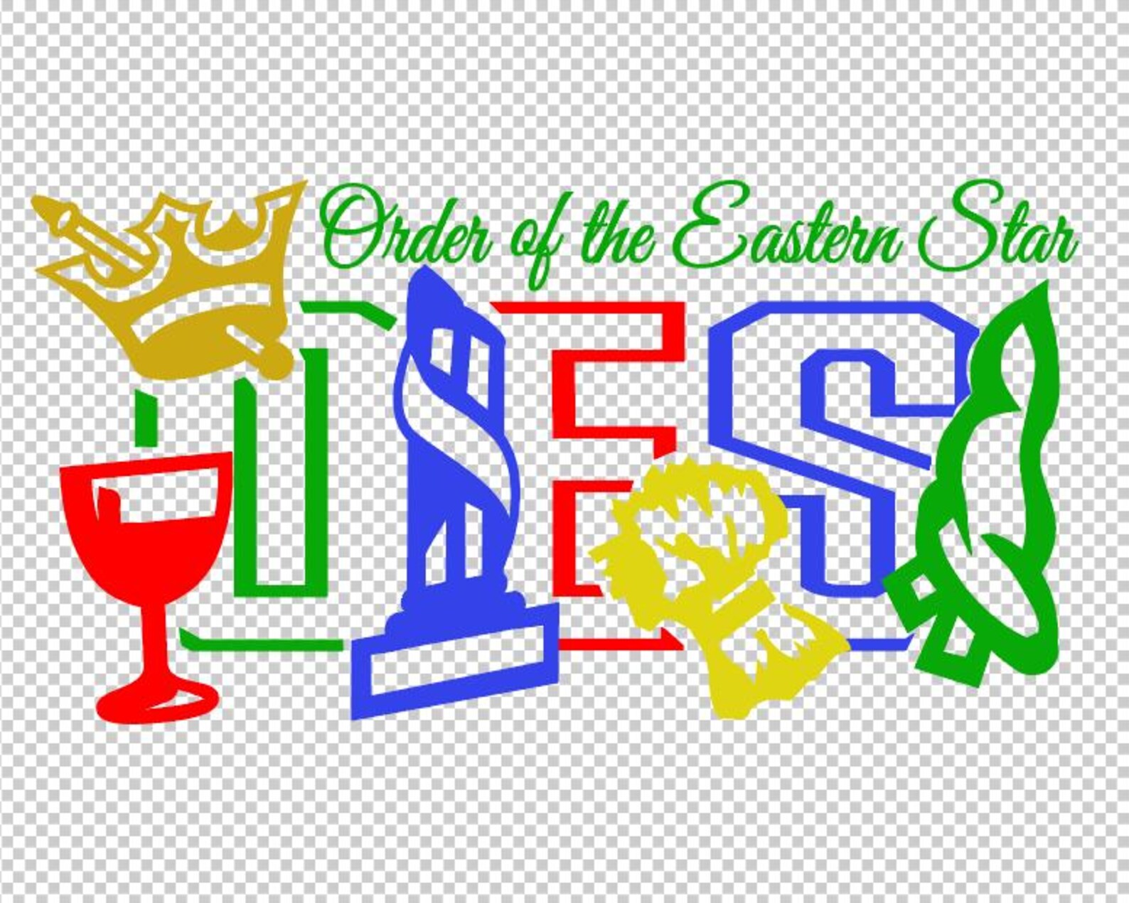 Order of the Eastern Star, Cut File, Cricut, Jpeg,dfx,svg, Eps, Png ...
