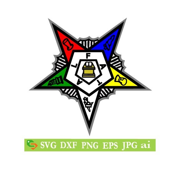 OES, Order of the Eastern Star Cut File, Silhouette Cricut, Jpeg,dfx ...