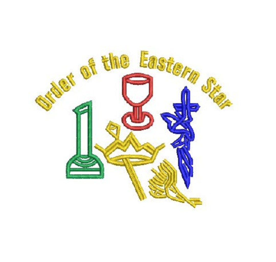 OES Order of the Eastern Star,embroidery Design,instant Download ...