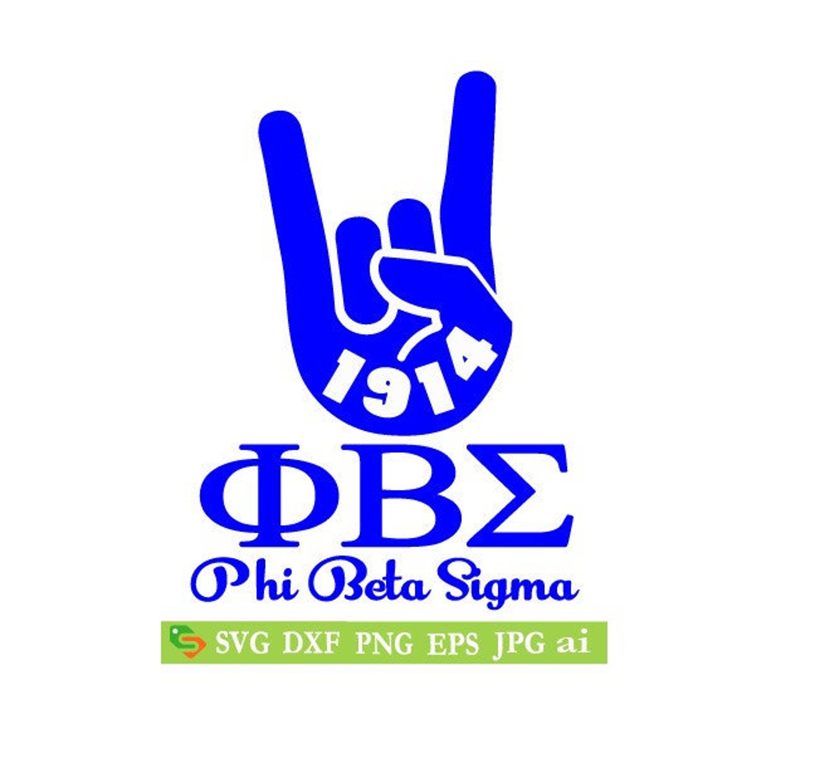 Phi Beta Sigma hand sign cut File SilhouetteCricut Jpeg | Etsy