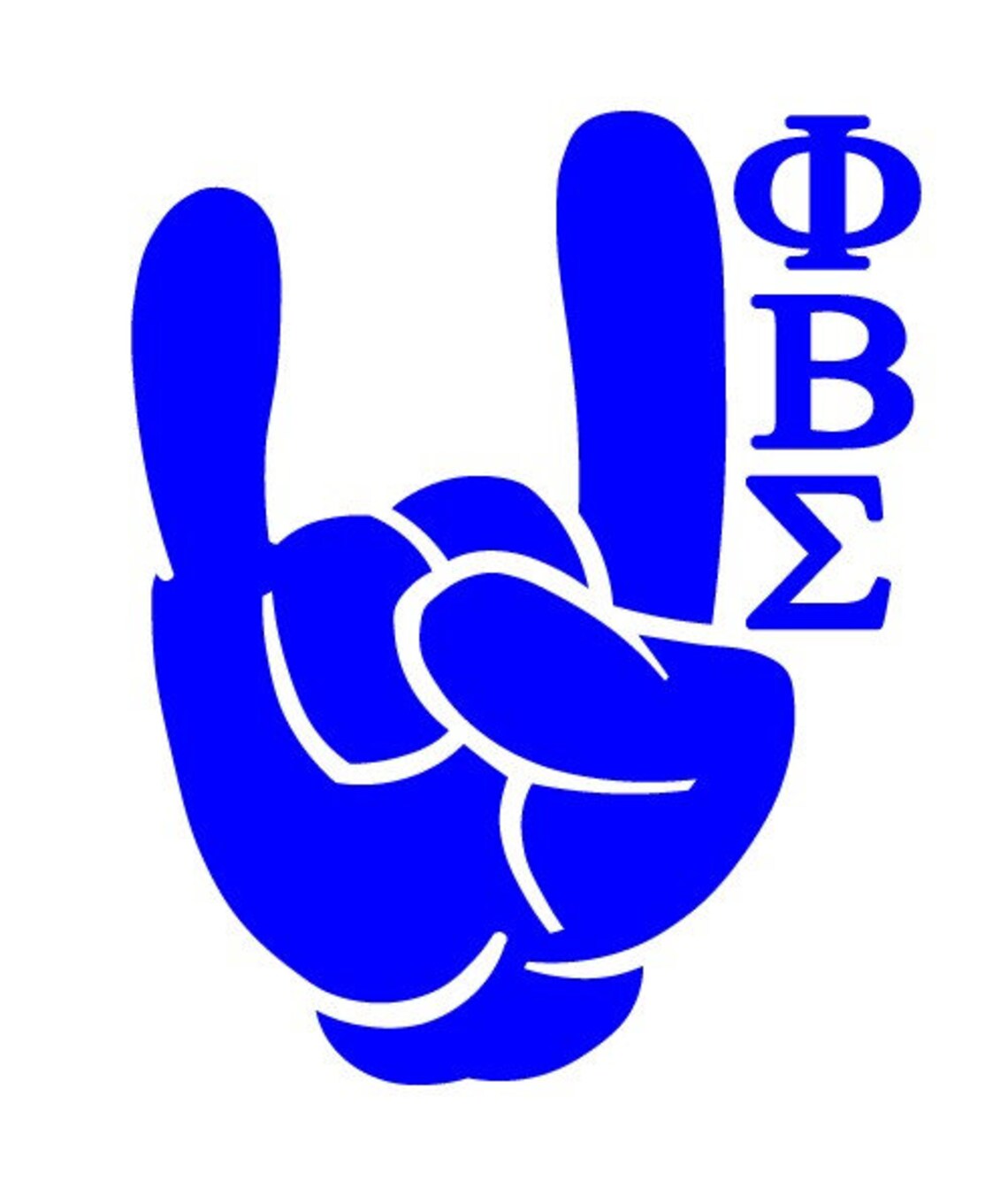 Phi Beta Sigma hand sign cut File SilhouetteCricut Jpeg | Etsy