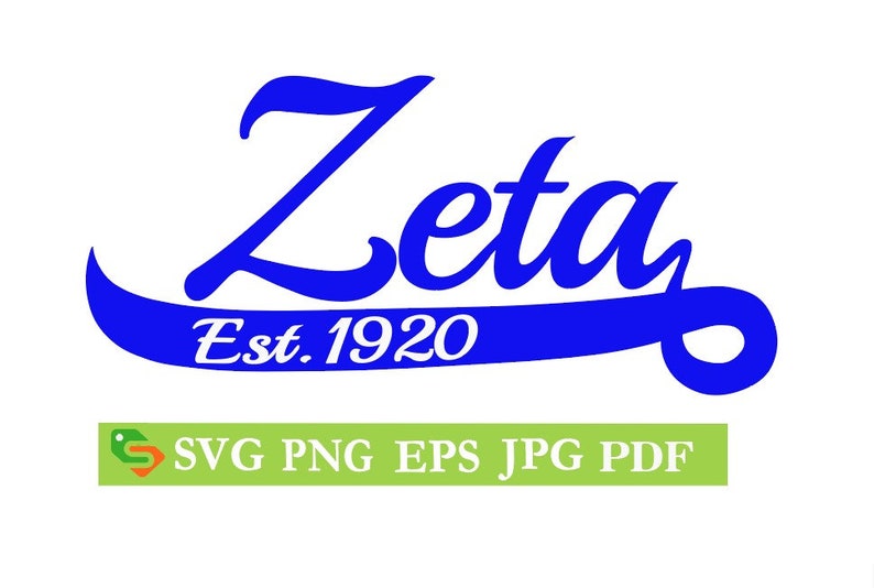 Zeta Phi Beta Est 1920 Swoosh Cut File, Silhouette,cricut, Jpeg, Svg ...