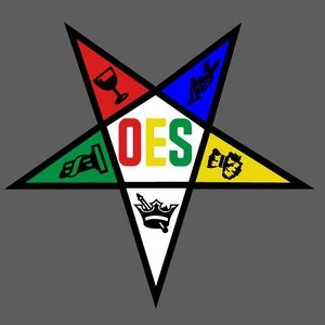 OES, Order of the Eastern Star Cut File, Silhouette Cricut, Jpeg,dfx ...