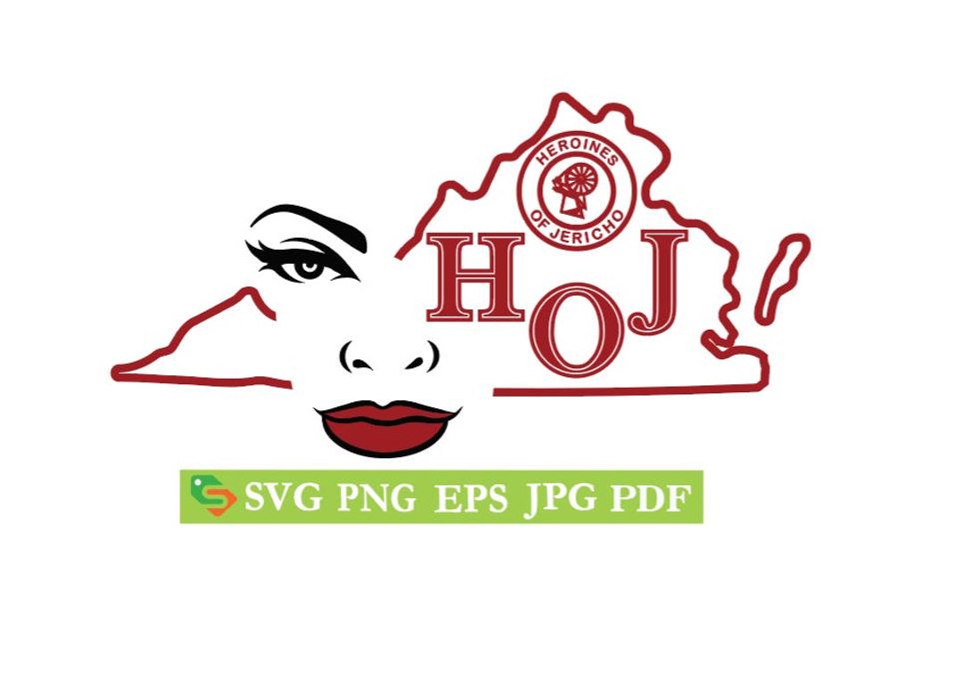 HEROINES of JERICHO Lady Virginia Cut File, Silhouette,cricut, Jpeg,svg ...