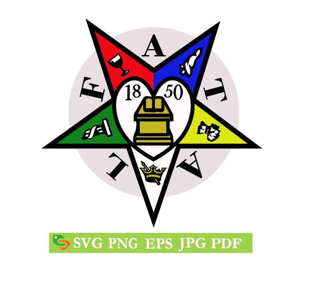 OES Order of the Eastern Star 1850 Cut File, Silhouette Cricut, Jpeg ...