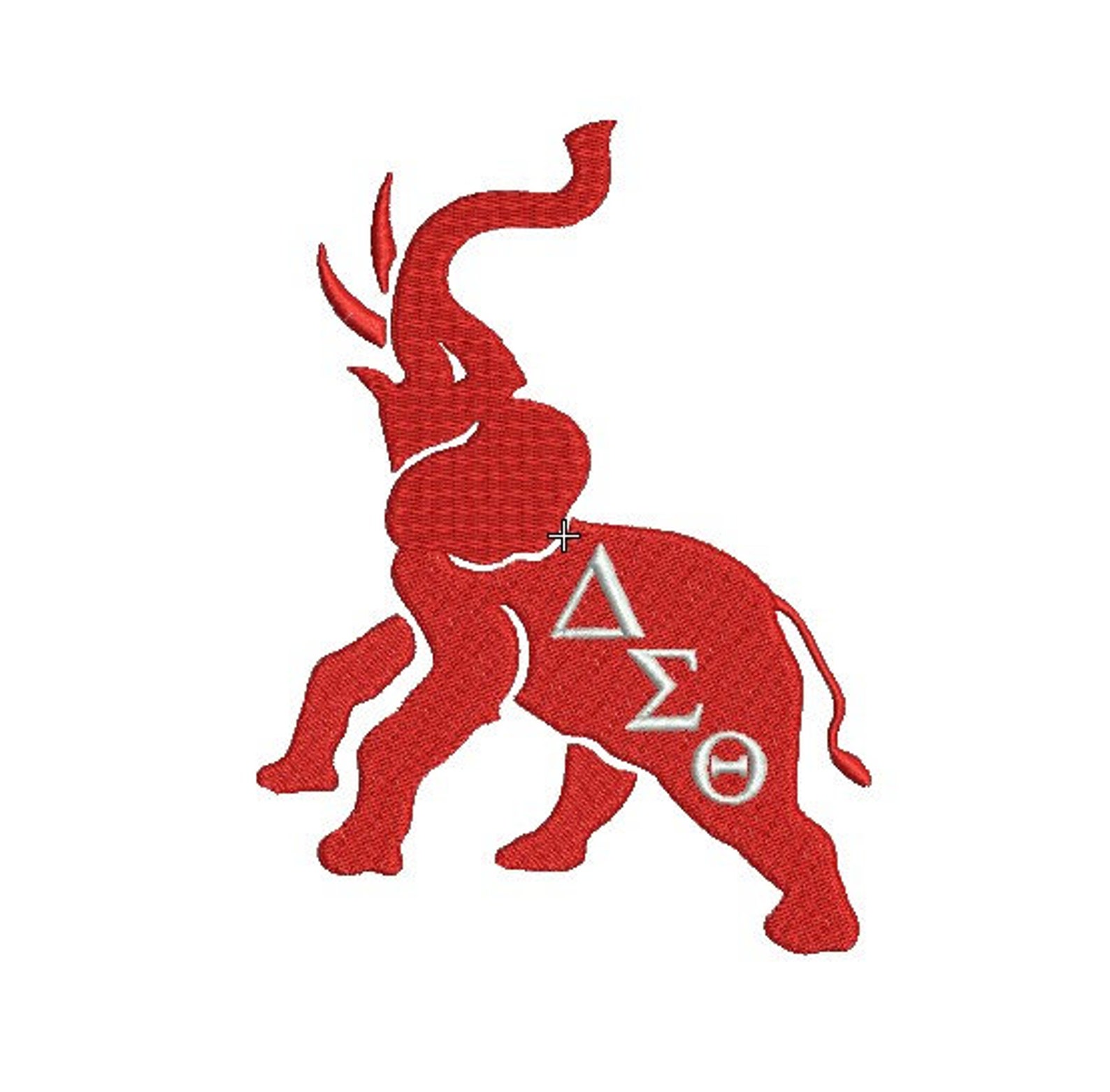 Delta Sigma Theta Elephant Machine Embroidery Design - Etsy